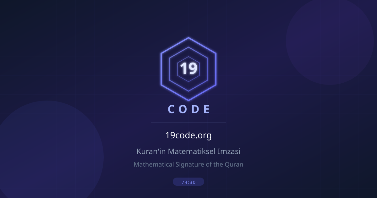 The 19 Code - Mathematical Miracle of the Quran | 19code.org